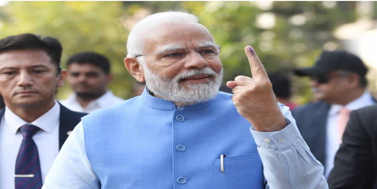 Election Day Euphoria: PM Modi Casts His Ballot Amidst Spirited Crowds ...